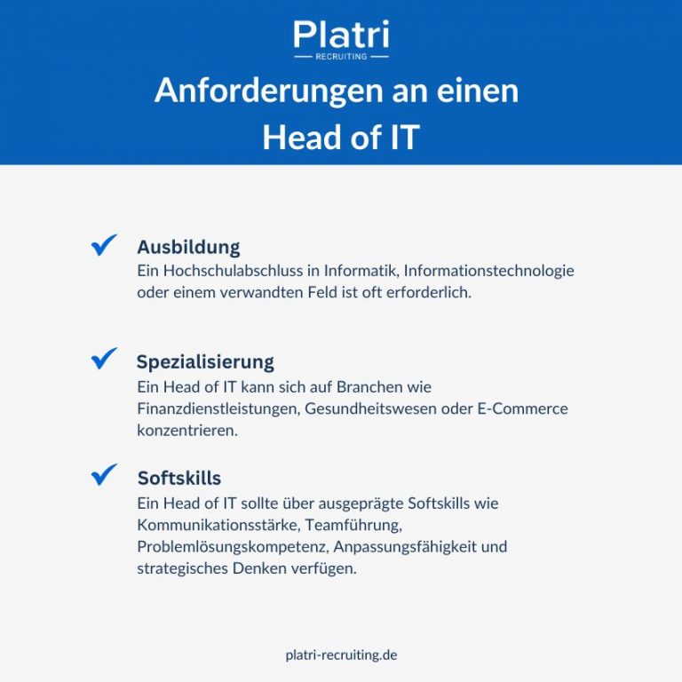 Head of IT - Aufgaben, Gehalt & weitere Info